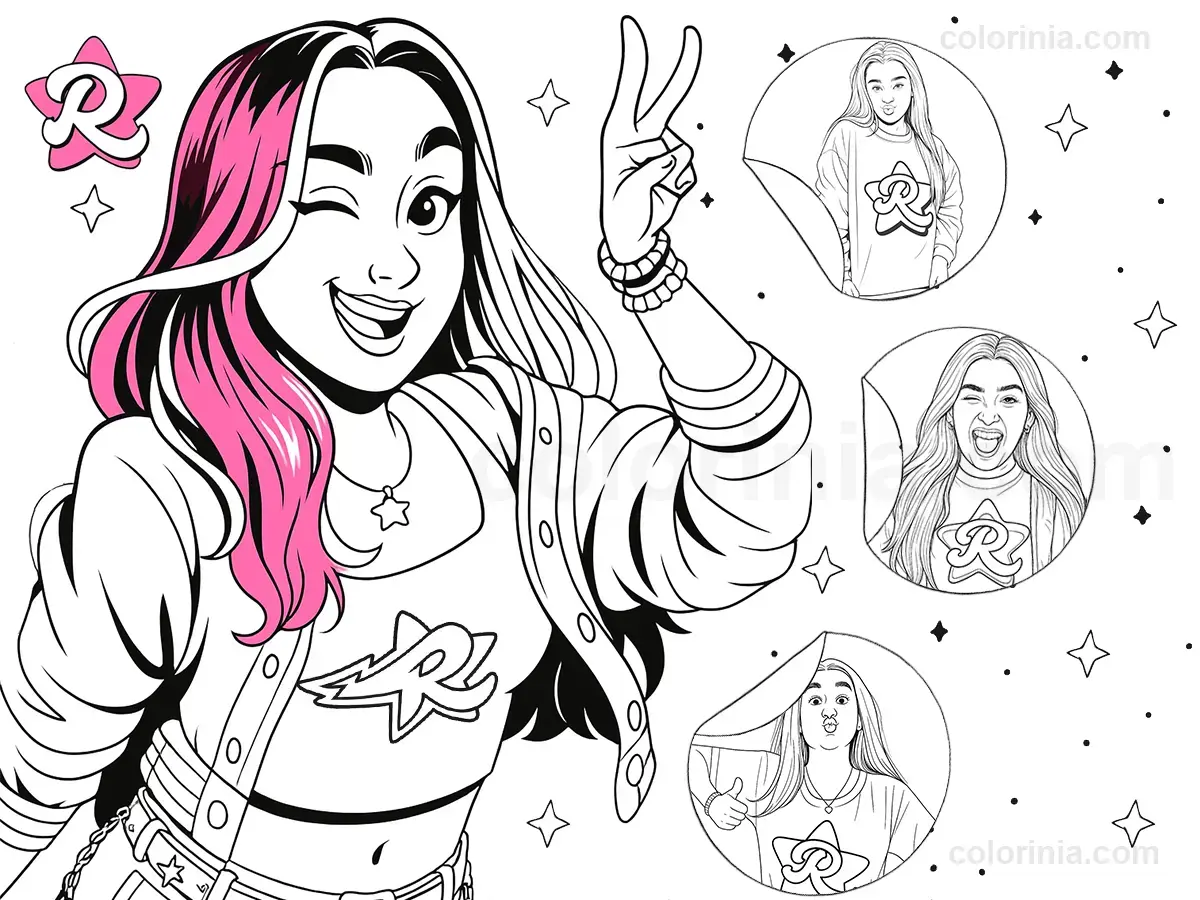 Desenhos da emily vick para colorir